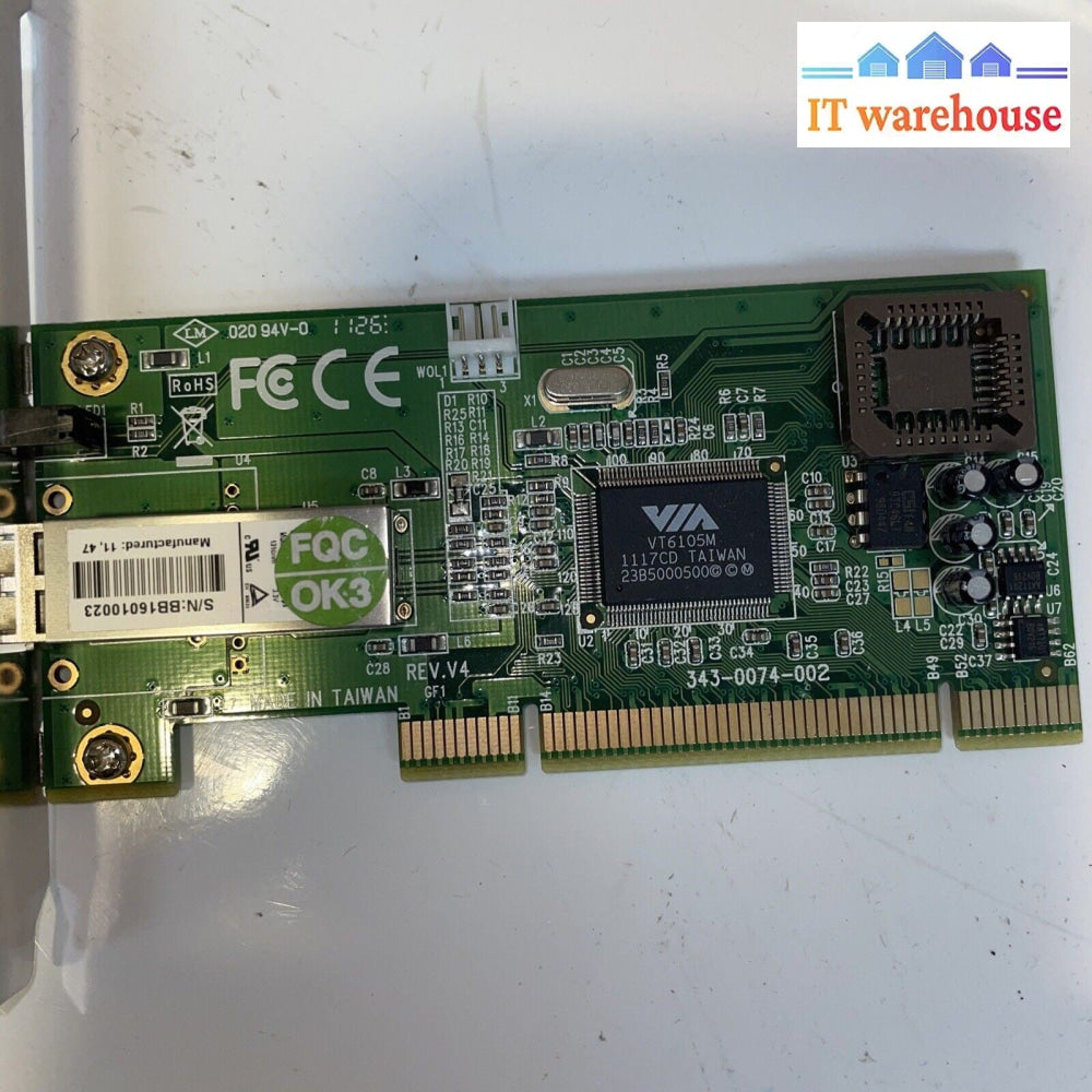6 x Transition Networks N-FX-LC-02 PCI Adapter Fiber Network Interface ...
