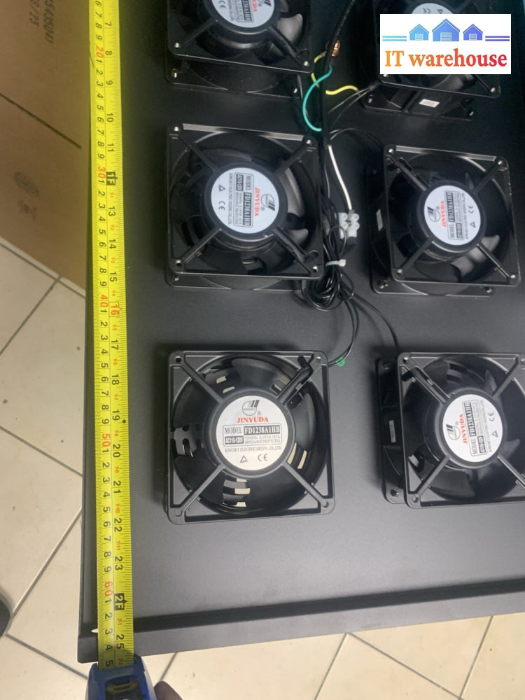6x 120mm AC 110V Industrial Cooling Fans Metal Rack Mining Server Vent ...