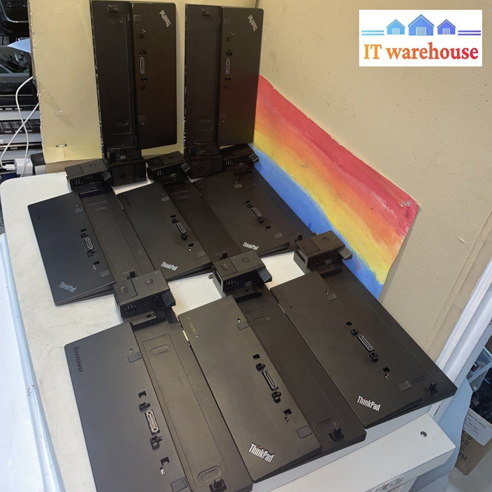 8 x Genuine Lenovo ThinkPad Ultra Dock Type 40A2 Docking Station WITHO ...