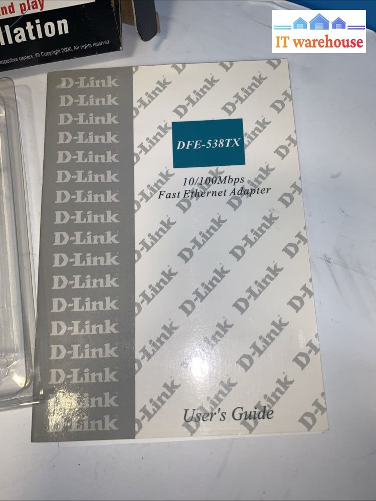 D-Link PCI Network Interface Card DFE-538TX/RR 10/100Mbps /Driver Plug ...