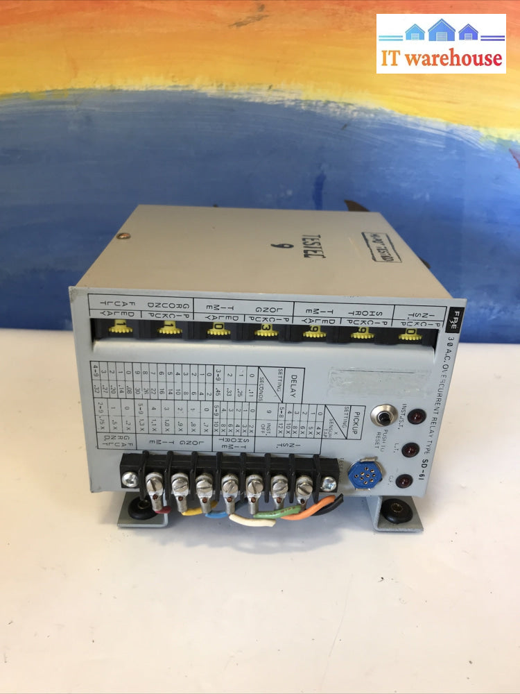 FPE 30 AC Overcurrent Relay Type SD-1 – IT Warehouse Vancouver