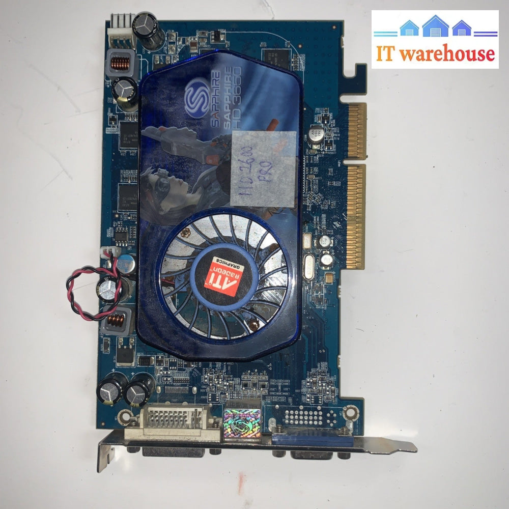 SAPPHIRE HD 2600 PRO 512M DDR2 AGP VGA DVI-I video card 188-04E52-002S ...