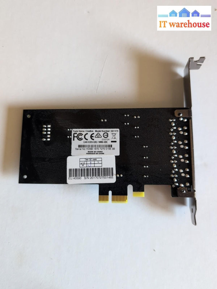 Sound Blaster SB1570 High Quality PCI E Sound Card - – IT Warehouse ...